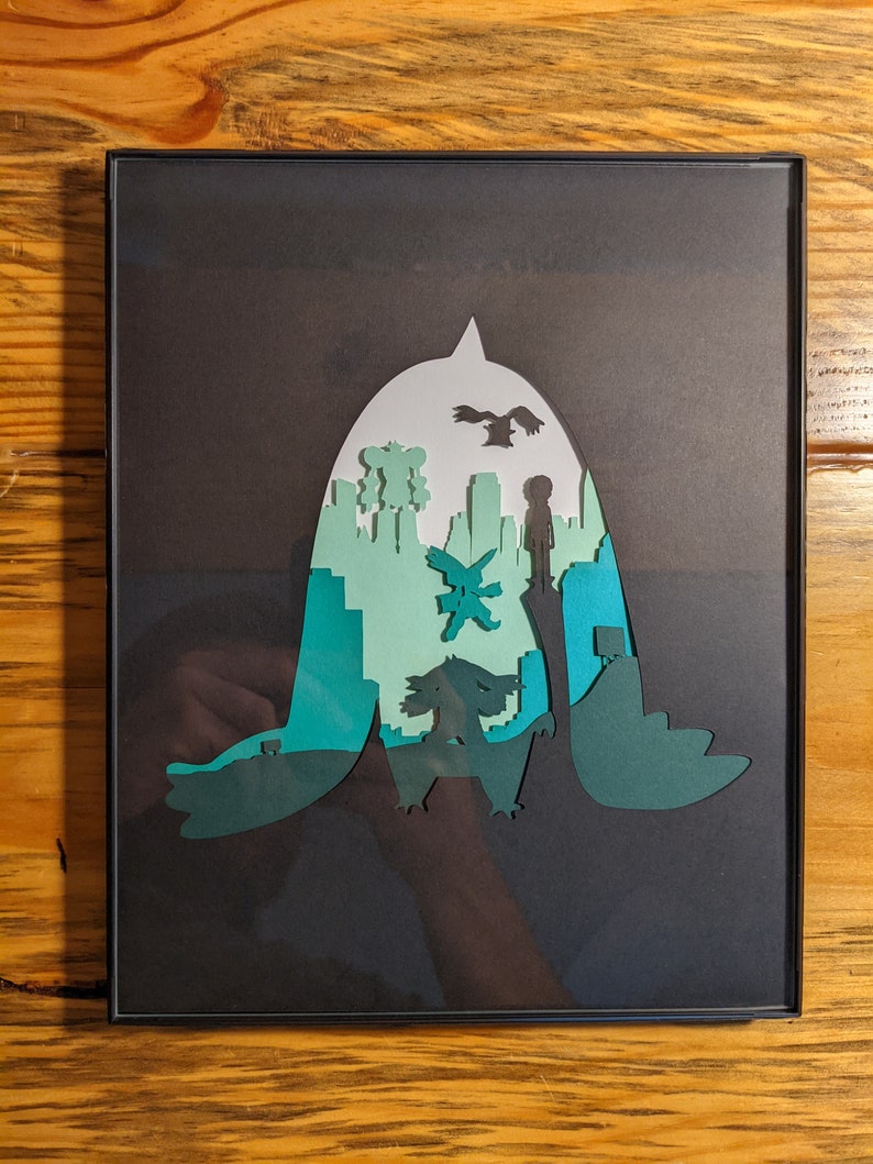 Terriermon Paper Art Digimon | Etsy