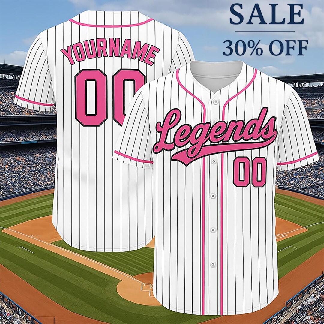 Custom Baseball Jersey, Personalized Team Shirt With Name & Number ...