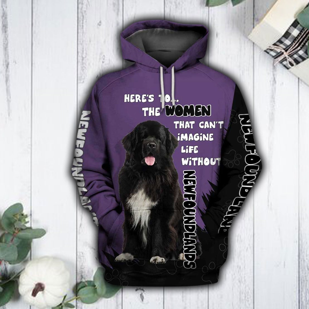 Unisex Purple Newfoundland Newfie Sweatshirt Hoodie, Newfoundland ...