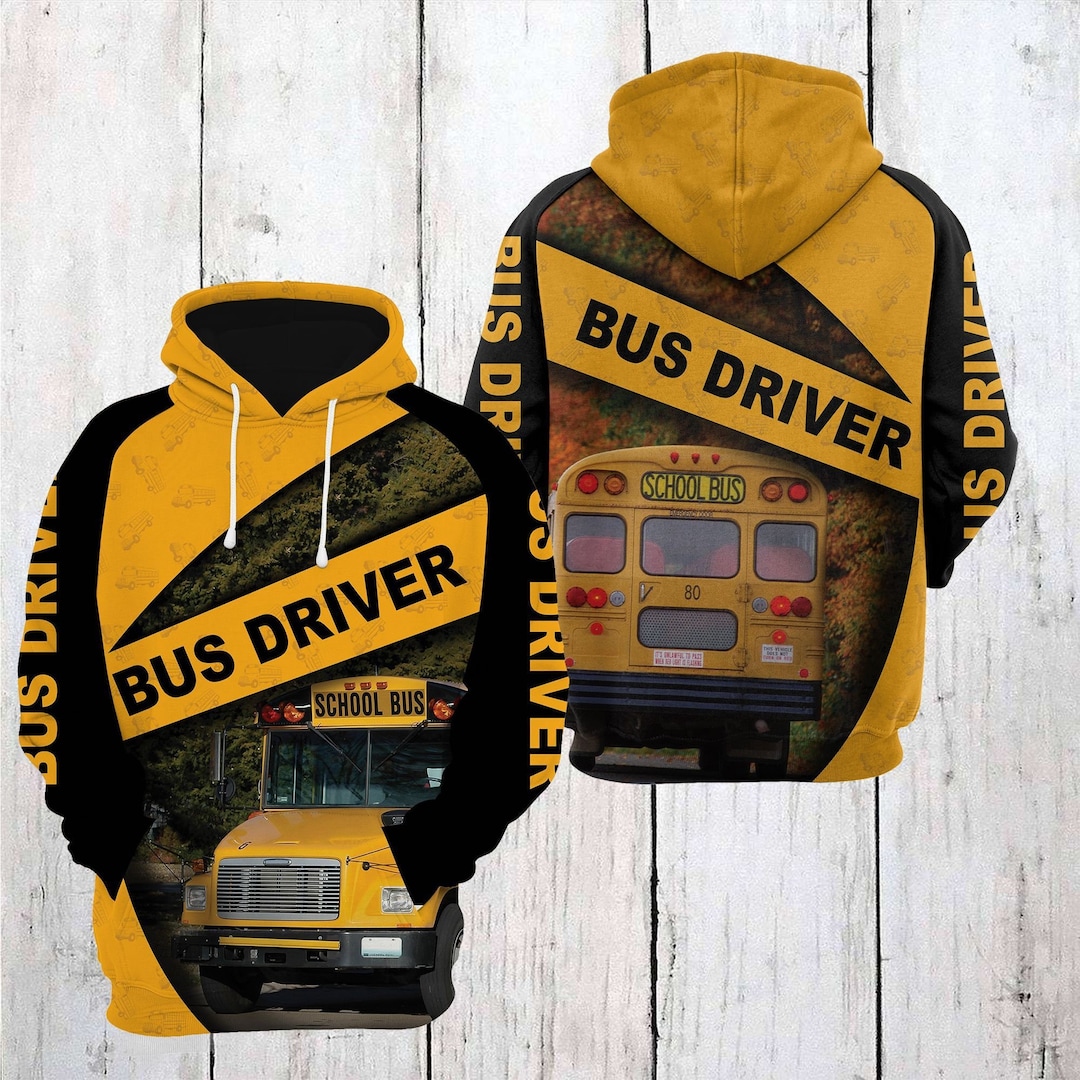 Unisex Bus Driver Sweatshirt Hoodie, Bus Driver Hoodie, Bus Driver ...