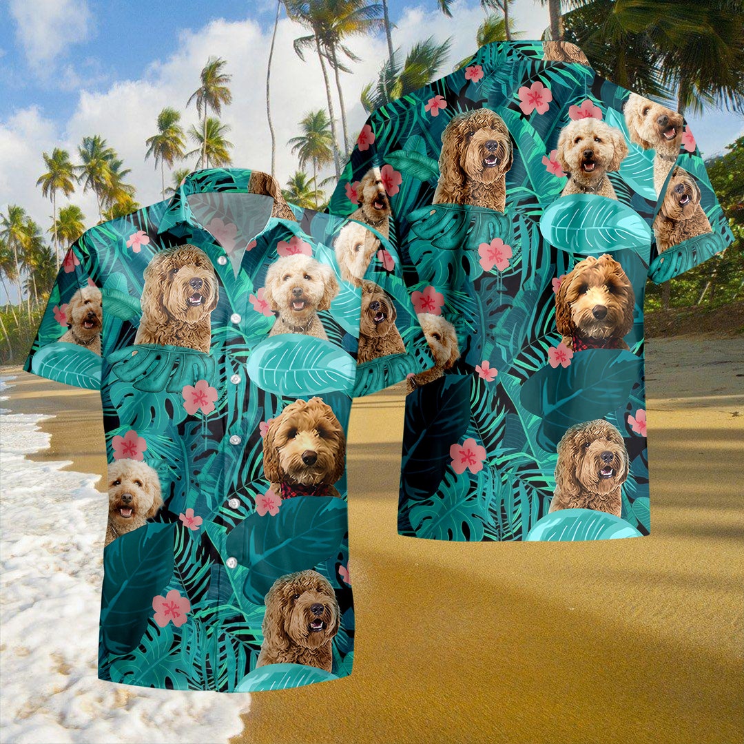 Labradoodle Tropical Hawaiian Shirt,dog Lover Shirt, Summer Aloha Shirt ...