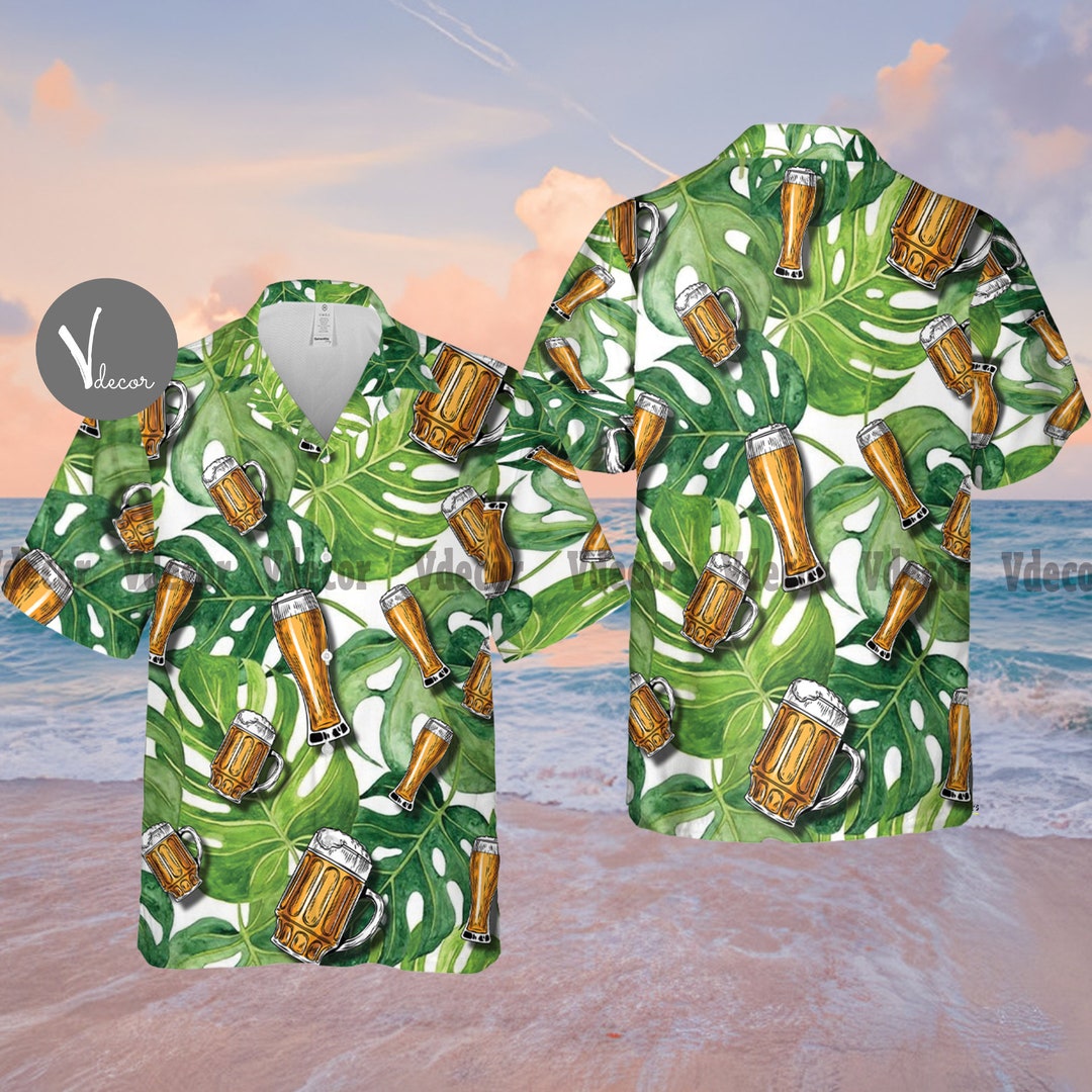 Beer Day Tropical Hawaiian Shirt, Beer Day Shirt for Men and Women ...