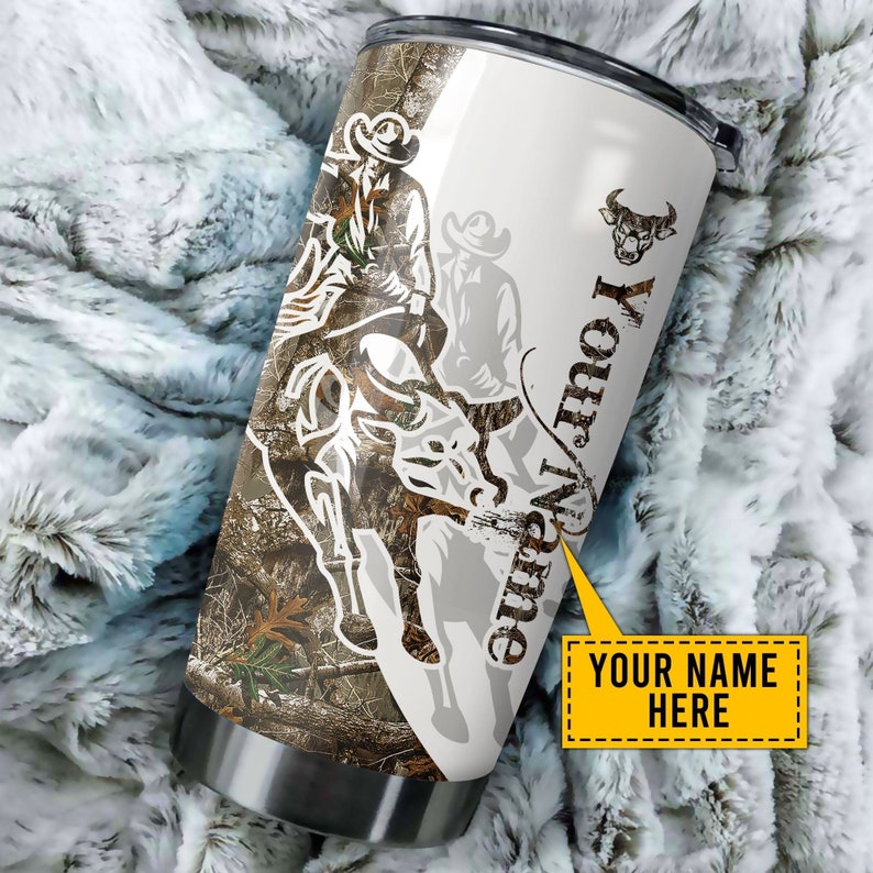 Personalized Bull Riding Tumbler Rodeo Cowboy Bull Riding - Etsy