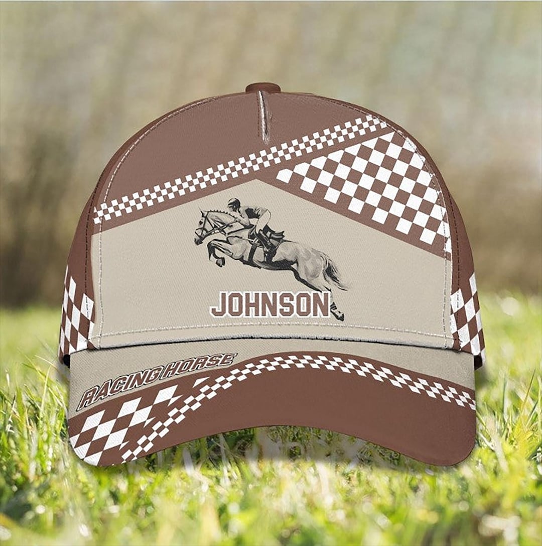 Personalized Horse Riding Cap for Horse Racing Athlete Horse, Cap for ...