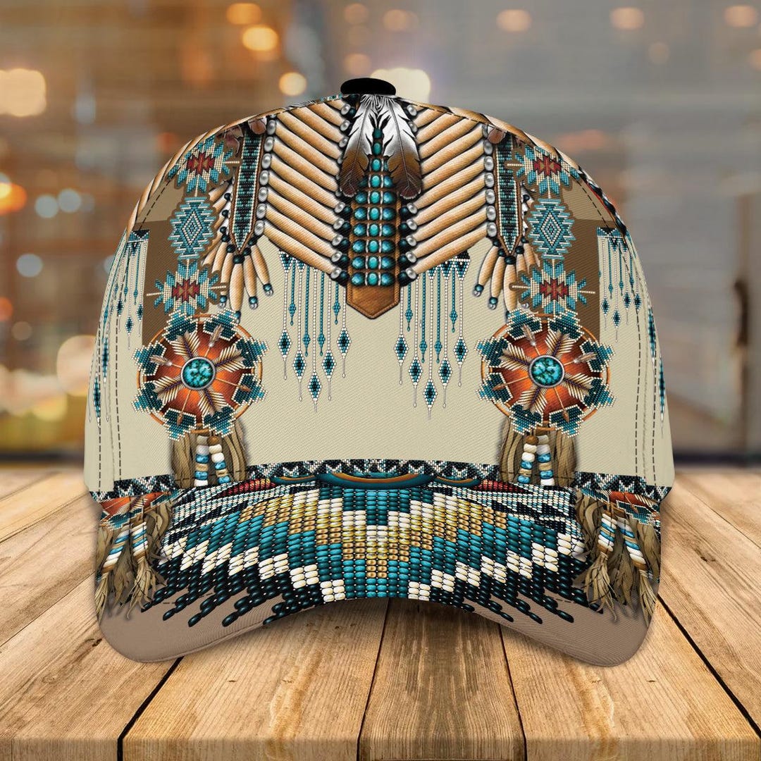Native American Cap, Native American 3D Full Print Baseball Cap Hat ...