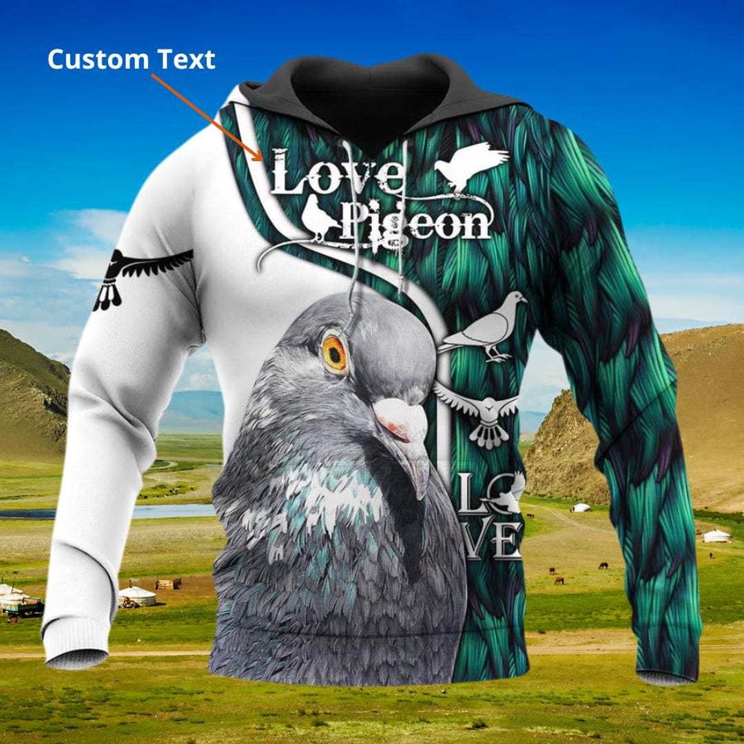 Beautiful Pigeon 3D All Over Printed Hoodie, Pigeon Sweatshirt, Pigeon ...