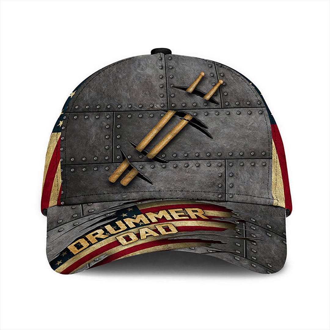 Drummer Dad Hat Father's Day Gift, Classic Cap for Drummer Dad, Drum ...