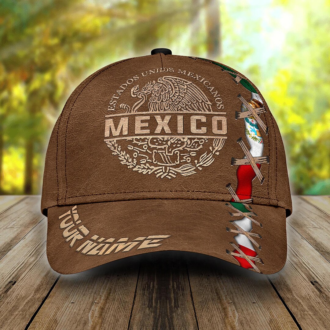 Customized Name 3D Printed Unisex Mexico Classic Cap, Mexican Baseball ...