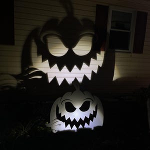Halloween Evil Pumpkin Metal Sign, Scary Jack O Lantern Wall Decor ...