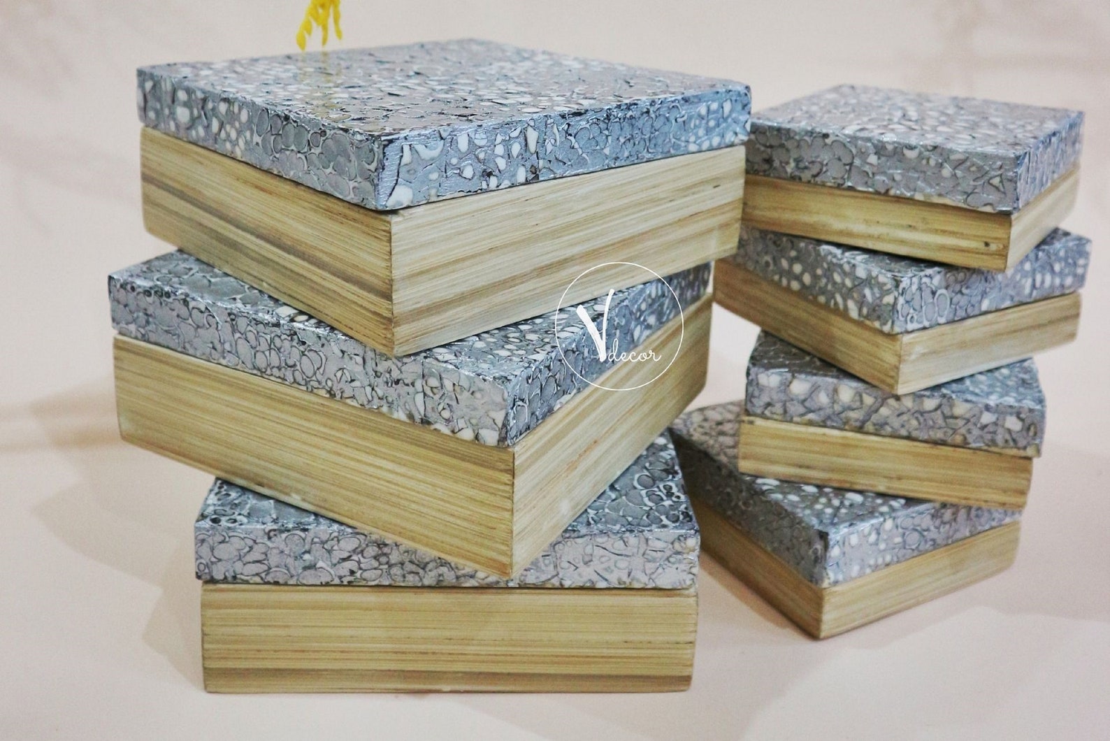 Bamboo Box With Lid Stylish Bamboo Storage Crate Small | Etsy