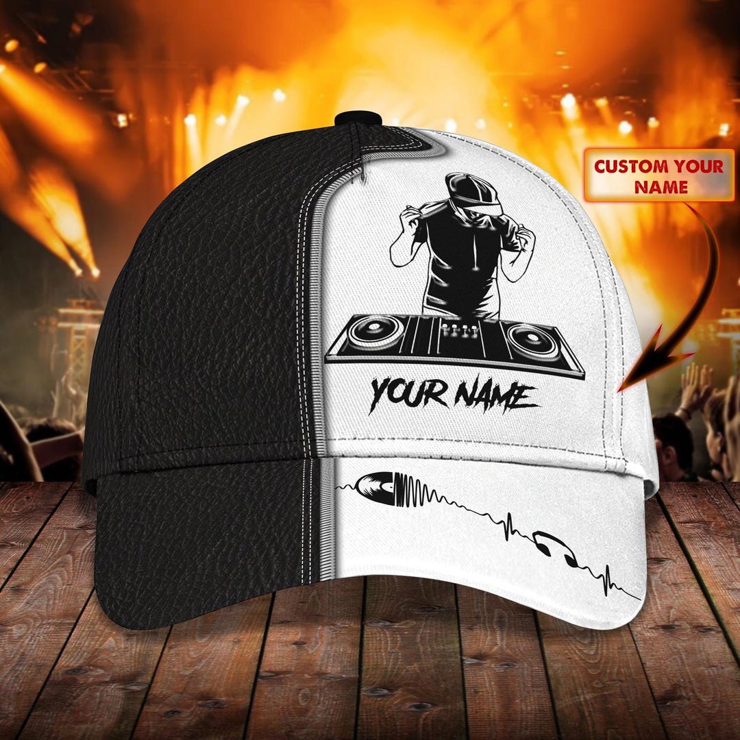 Personalized Name DJ Player Hat, DJ Controller, Custom Dj Gifts, Dj ...