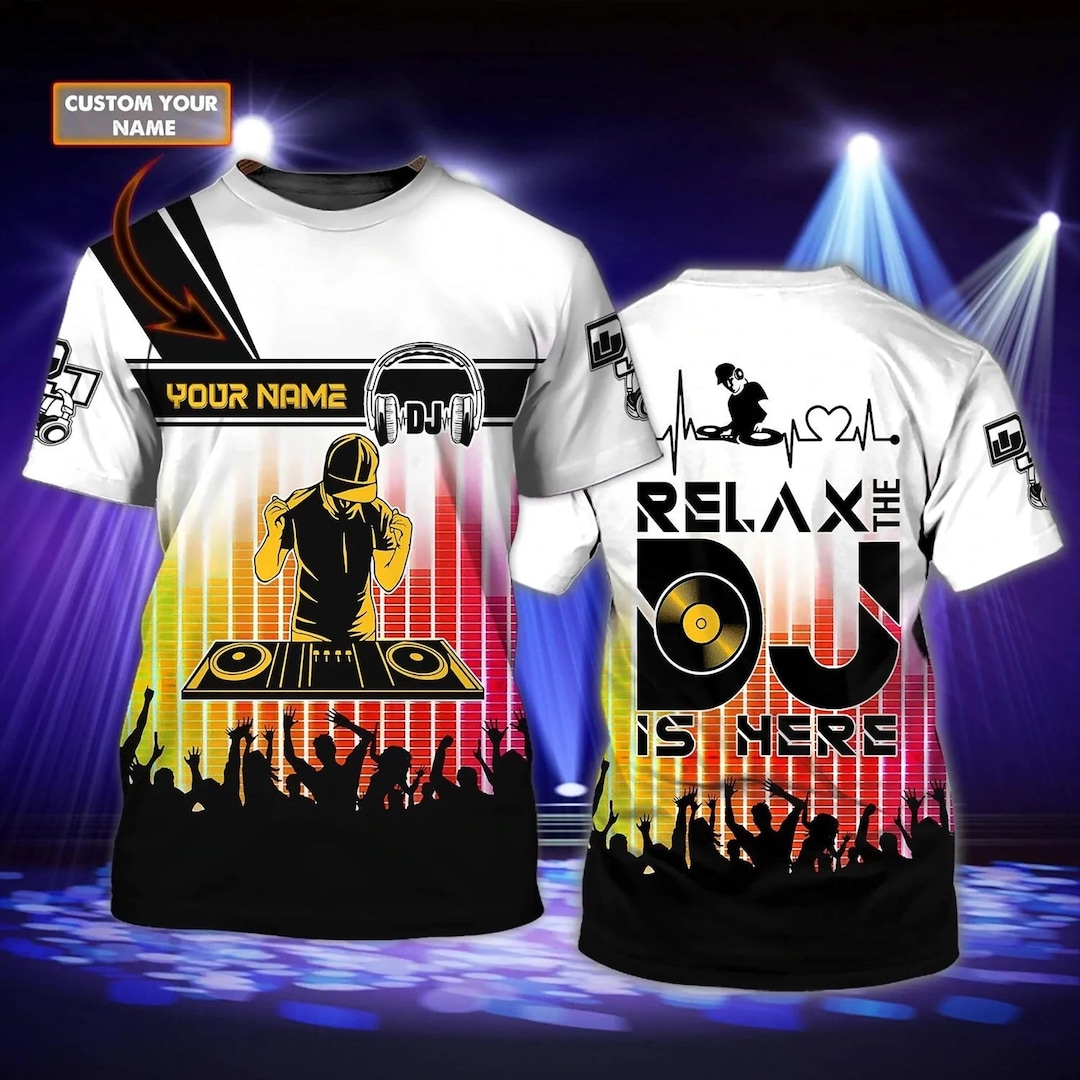 Personalized 3D All Over Printed Dj Shirts for Men and Women, Funny ...