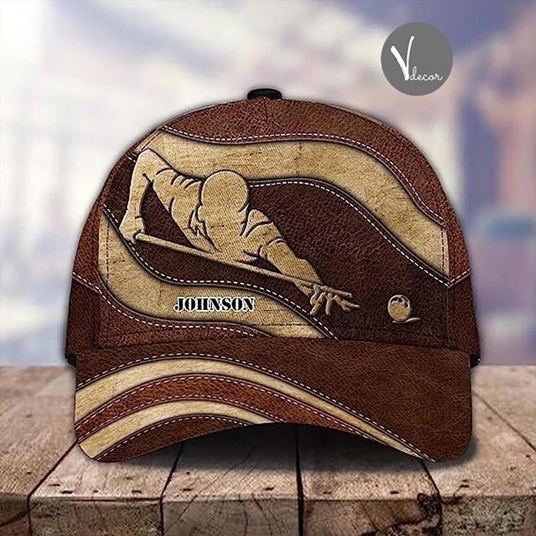 Personalized Billiard Baseball Cap, Custom Adjustable 3D Printed ...