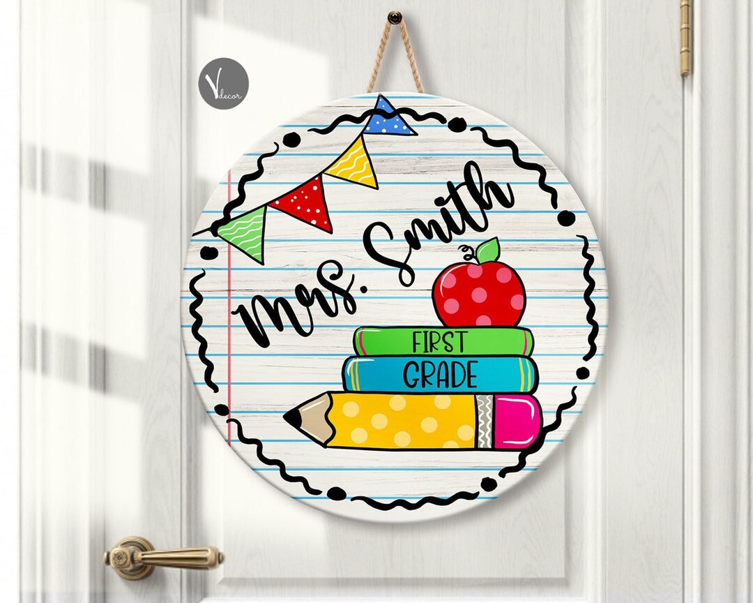 Personalized First Grade Teacher Sign Teacher Gifts Teachers - Etsy