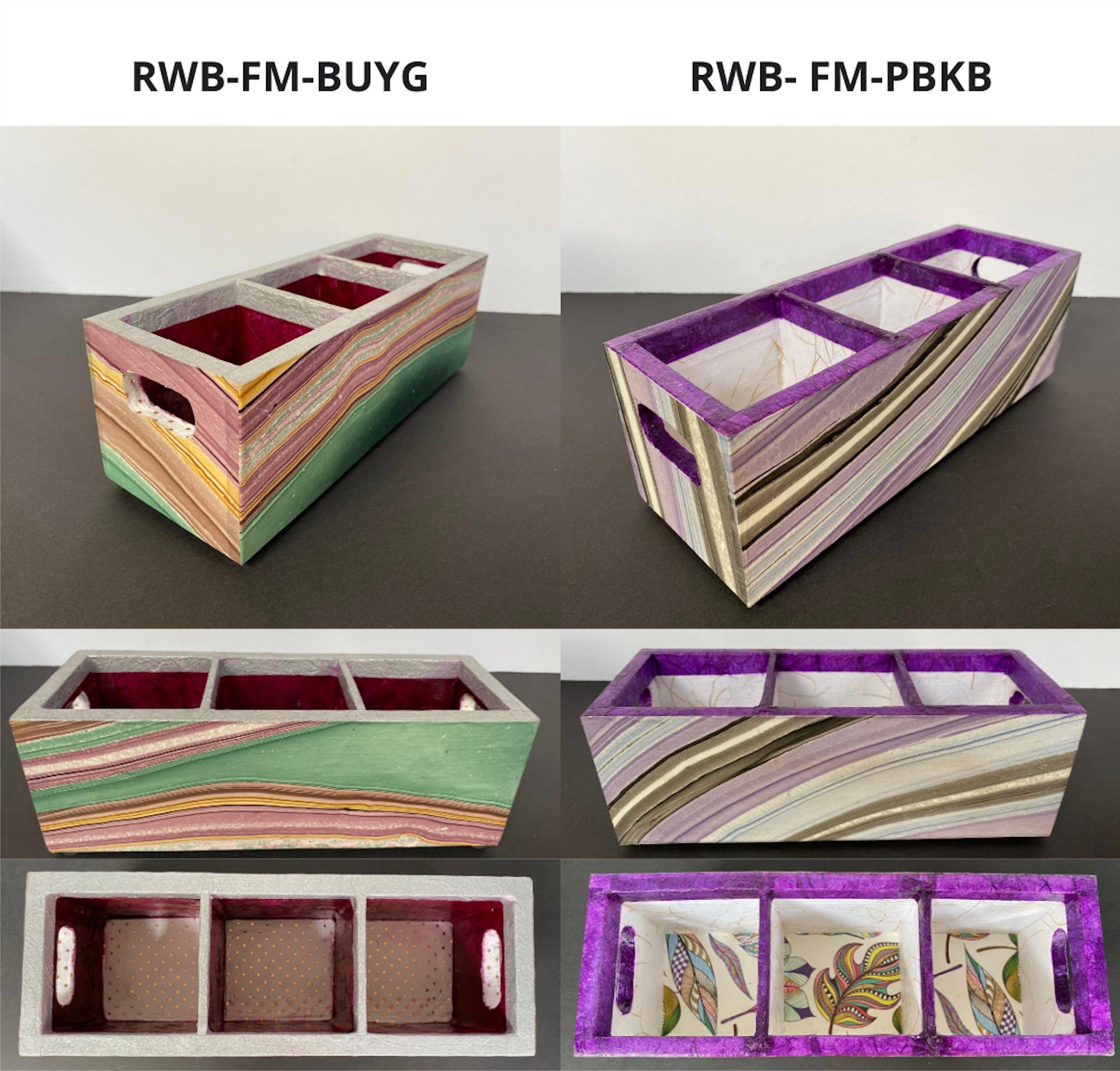 Collage Paper Decoupage Rectangular Wooden Box 9.5x3.25x3.25 - Etsy España