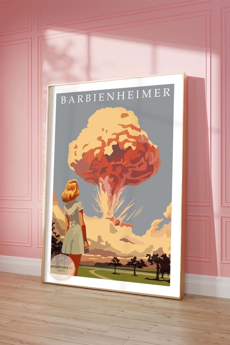Barbienheimer, Barbie, Oppenheimer, Digital Poster - Etsy UK