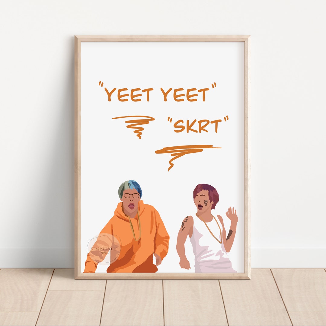 Pete Davidson Timothee Chalamet Yeet Skrt Poster - Etsy