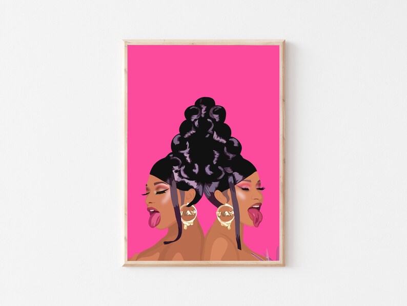 WAP, Cardi B, Megan Thee Stallion, Album Cover, Digital Art, Printable ...