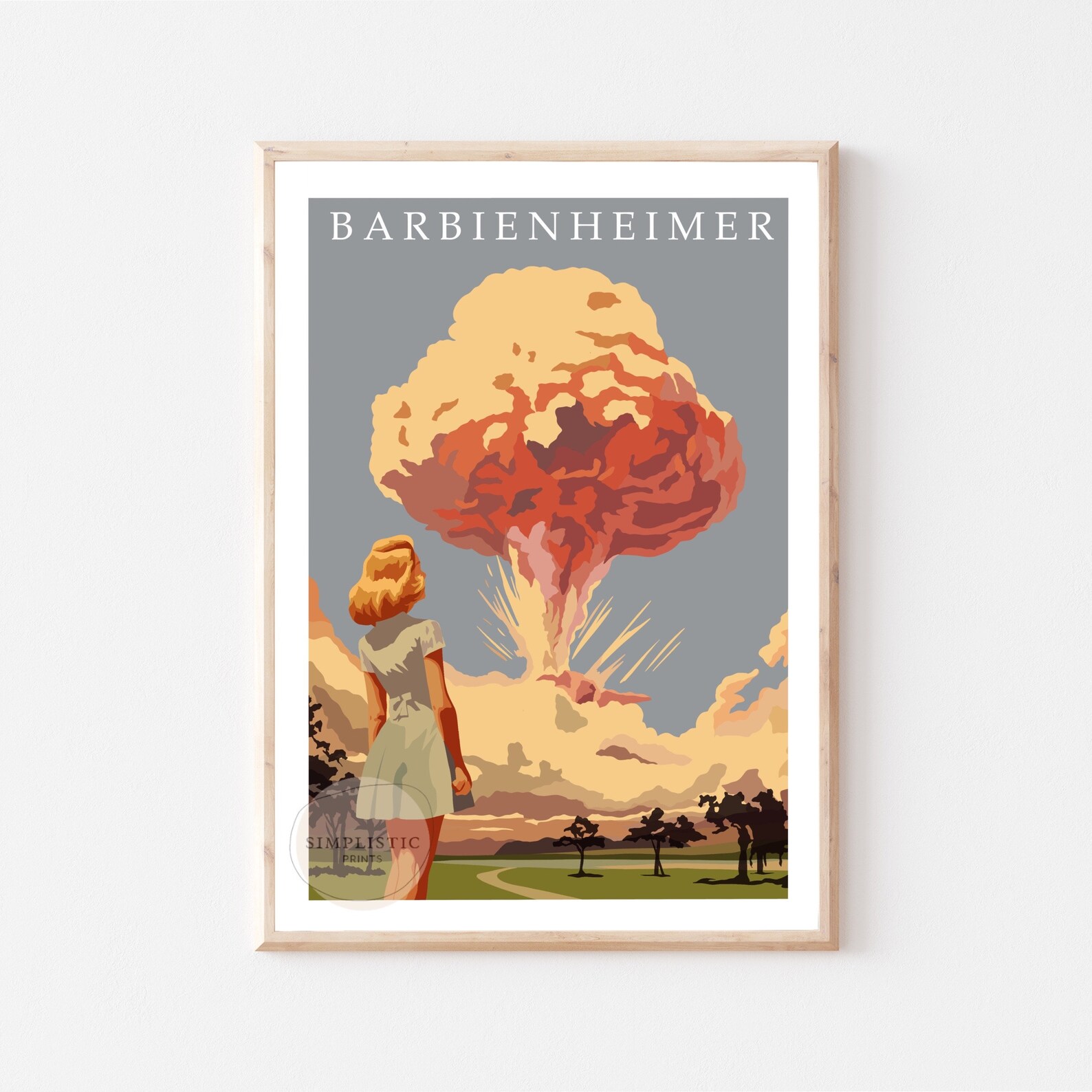 Barbienheimer, Barbie, Oppenheimer, Digital Poster - Etsy UK