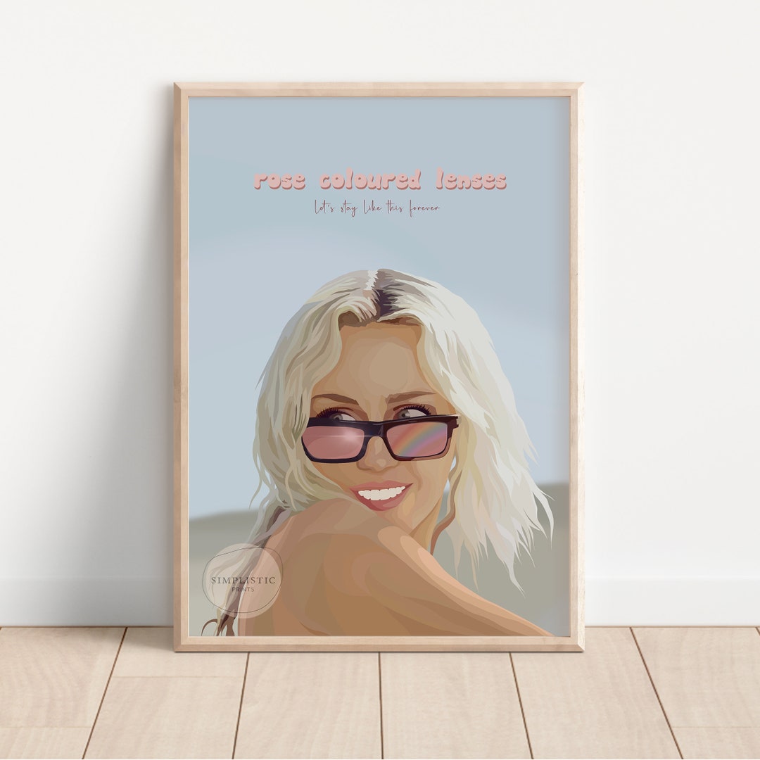 Miley Cyrus, Rose Coloured Lenses Poster - Etsy