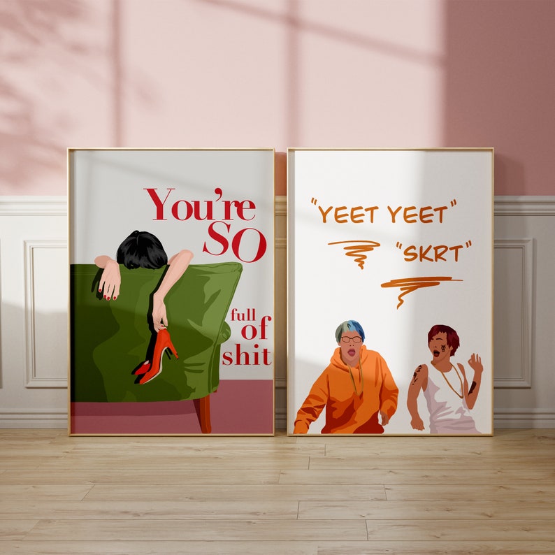 Pete Davidson Timothee Chalamet Yeet Skrt Poster - Etsy