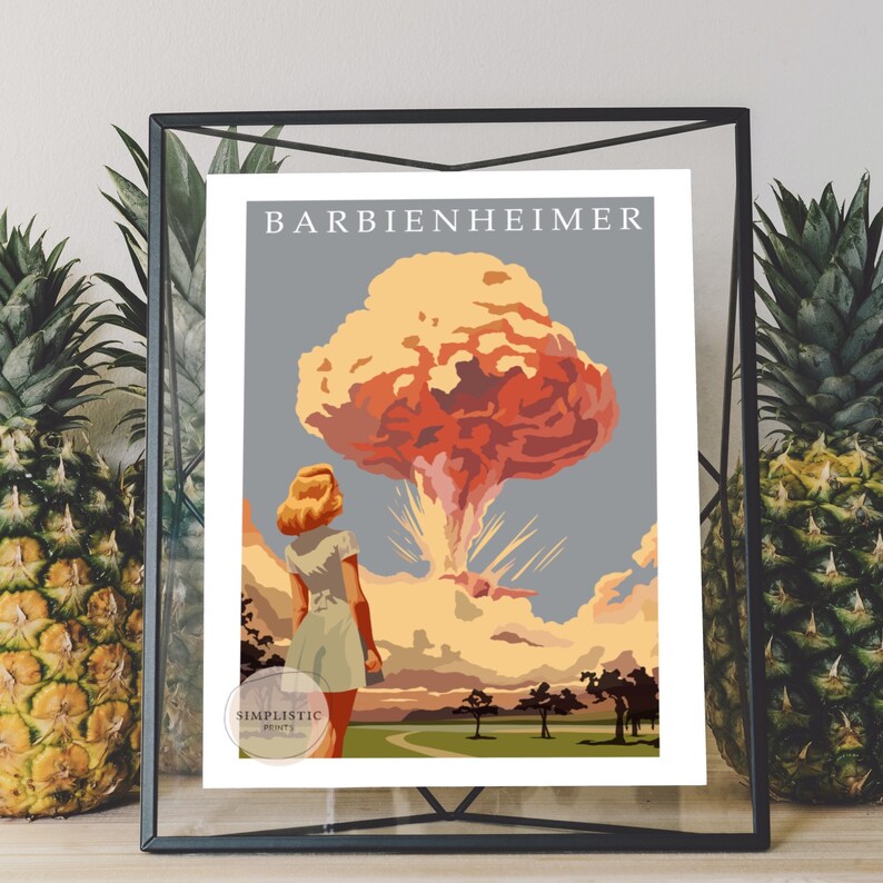 Barbienheimer, Barbie, Oppenheimer, Digital Poster - Etsy UK