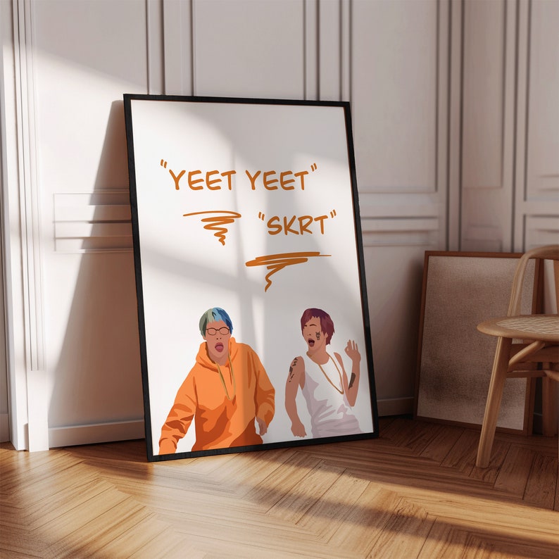 Pete Davidson Timothee Chalamet Yeet Skrt Poster - Etsy