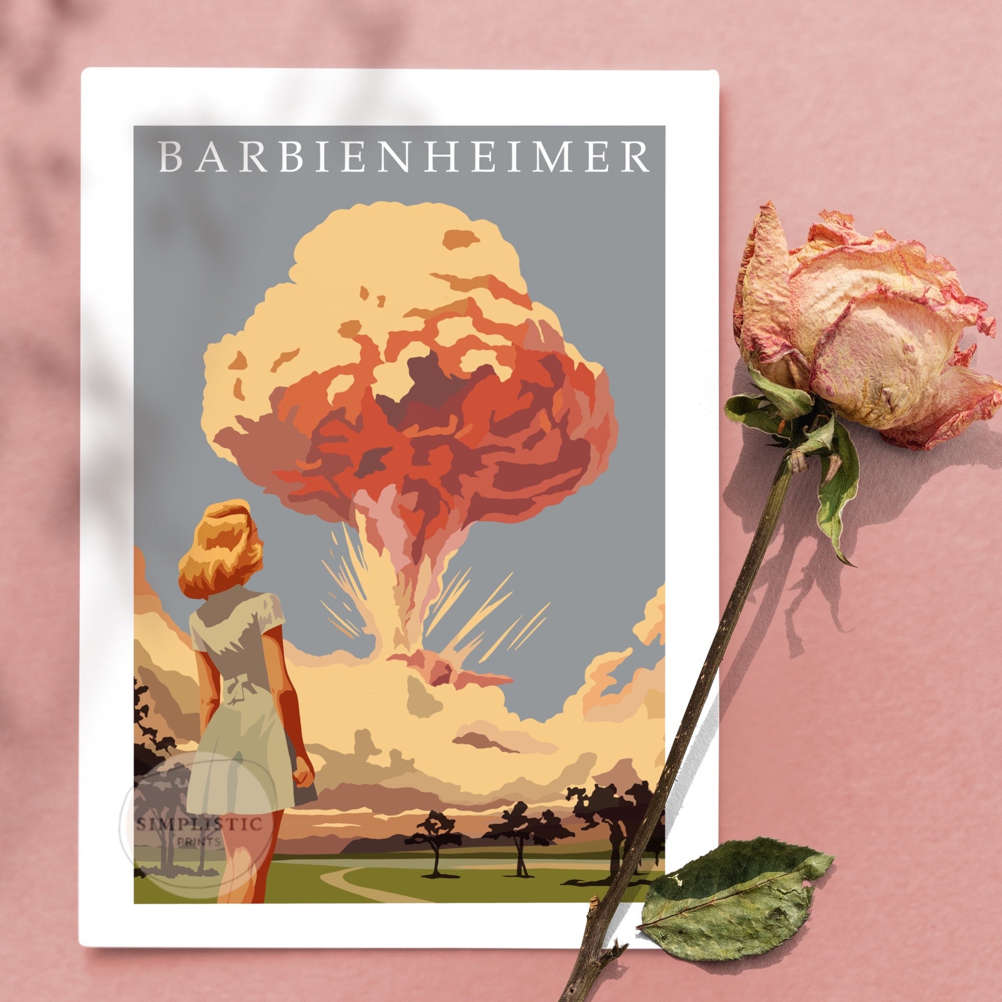 Barbenheimer Barie Movie Film Oppenheimer 2023 Poster