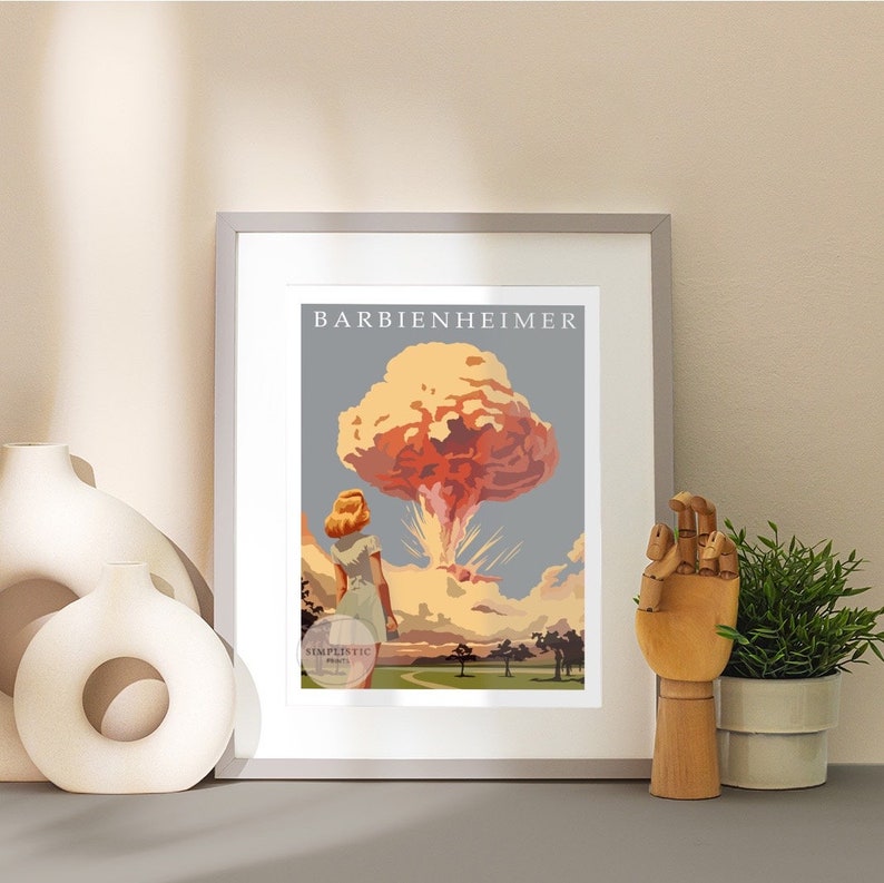 Barbienheimer, Barbie, Oppenheimer, Digital Poster - Etsy UK