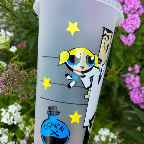 Powerpuff Girls Starbucks Cold Cup Powerpuff Girls Starbucks | Etsy