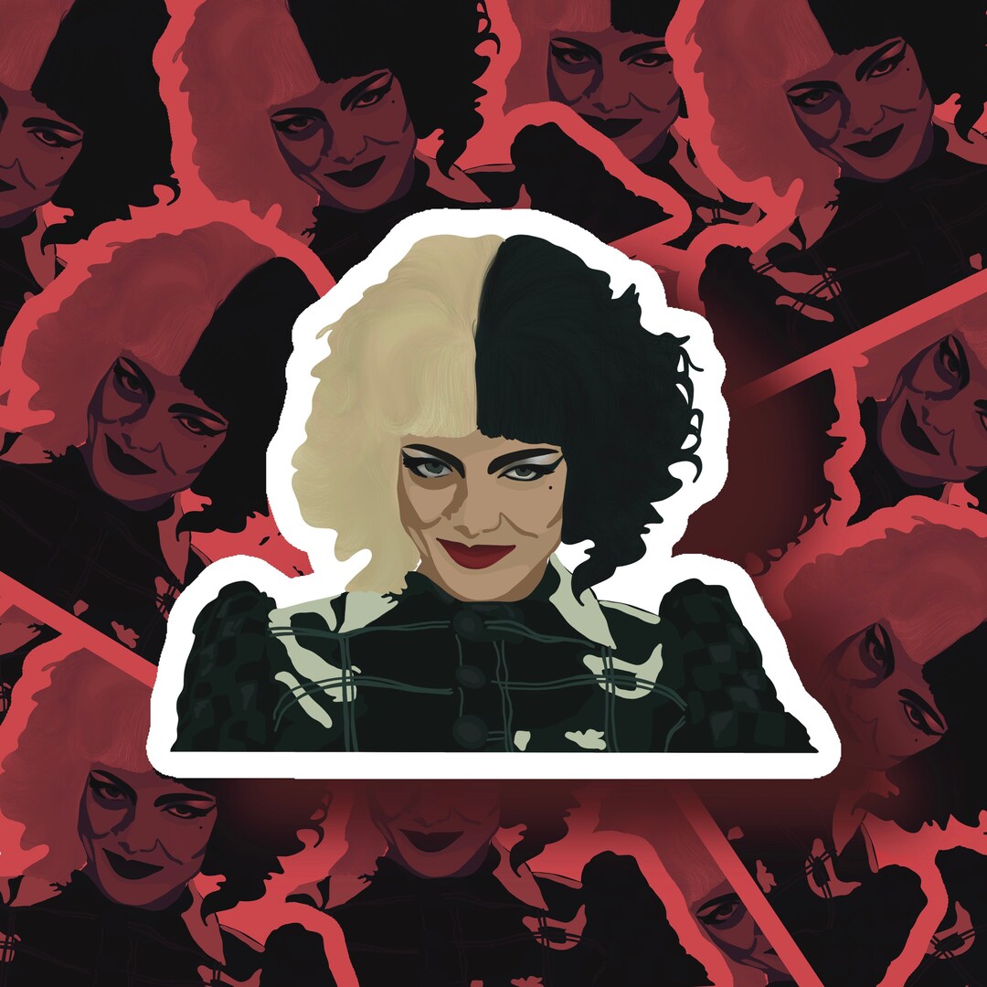 Cruella Sticker Cruella De Vil Sticker - Etsy Canada