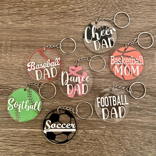 Sports Keychains - Etsy