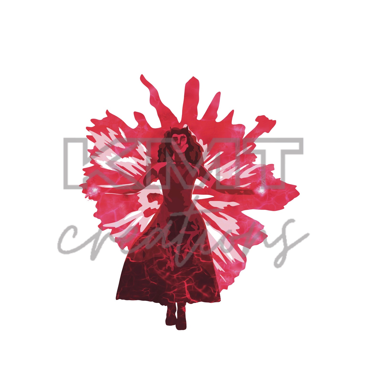 The Scarlet Witch Sticker Wandavision Sticker Wanda Maximoff - Etsy