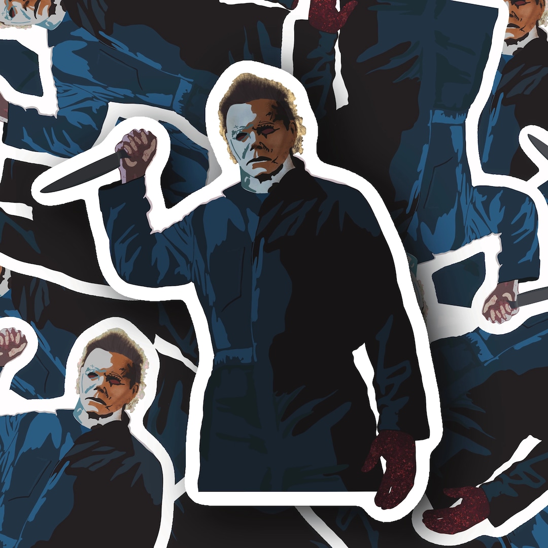 Michael Myers Sticker Halloween Sticker Horror Movie Sticker - Etsy