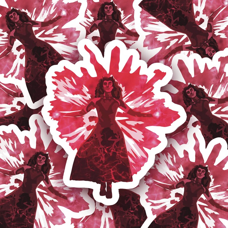 The Scarlet Witch Sticker Wandavision Sticker Wanda Maximoff - Etsy UK