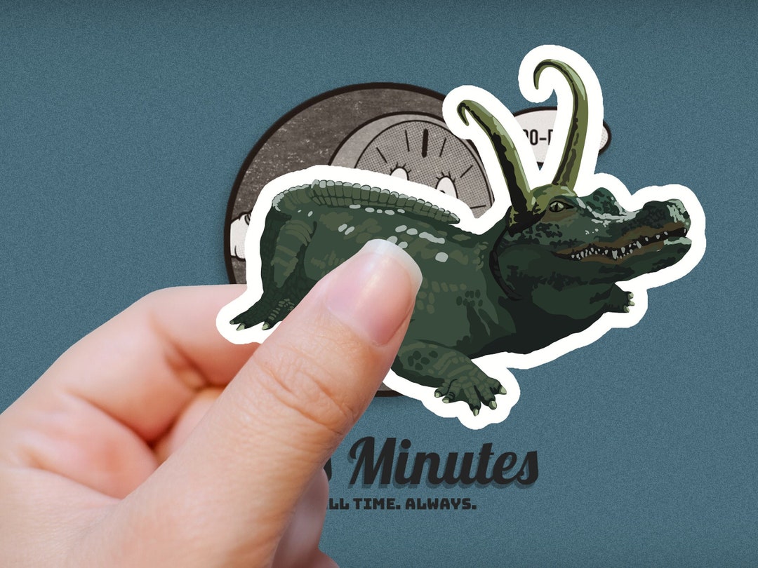 Alligator Loki Sticker, Loki Series Sticker, Loki Variant Sticker - Etsy