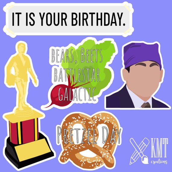 Handmade Stickers Funny Stickers Laminated The Office Sticker Set Vinyl ...