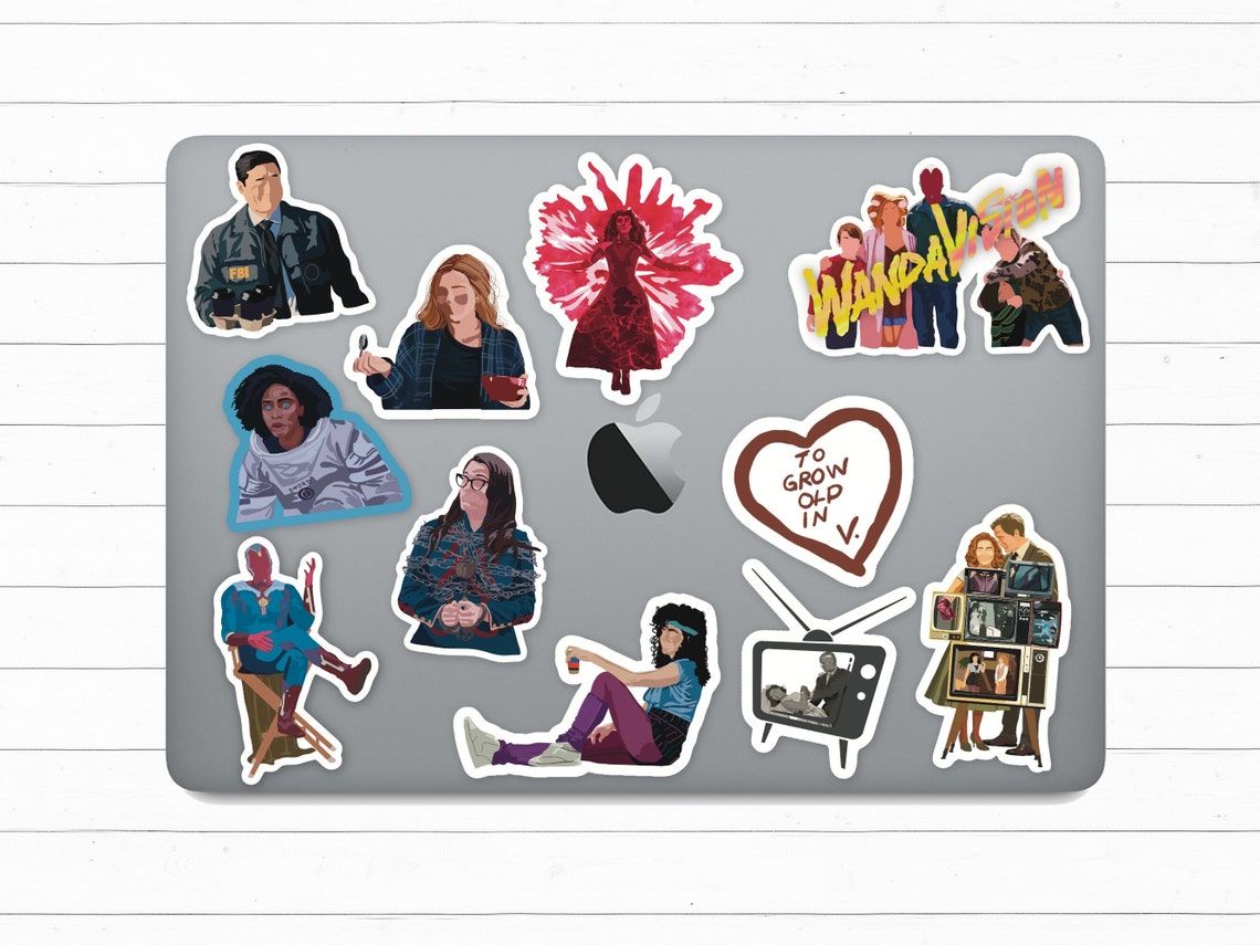 The Scarlet Witch Sticker Wandavision Sticker Wanda Maximoff - Etsy