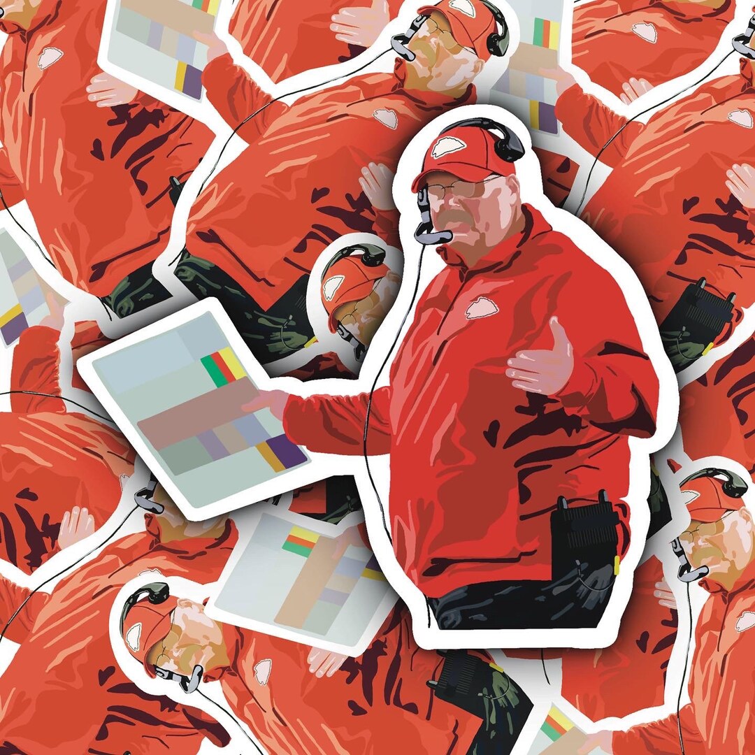 Kansas City Chiefs Sticker Andy Reid Sticker - Etsy UK