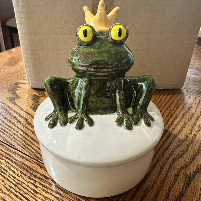 Frog Cookie Jar - Etsy