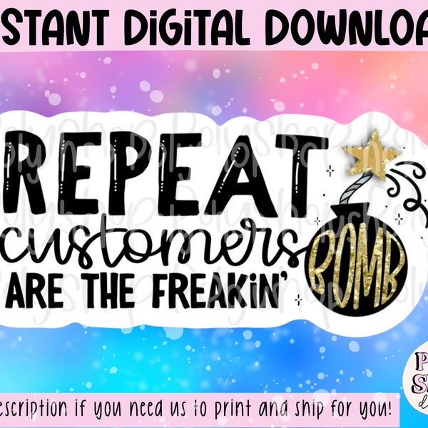 Thank You Sticker - Etsy