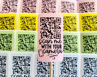 Tiny Qr Code Stickers - Etsy