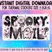 Spooky Mail PNG Digital Download | Packaging Stickers for Small ...