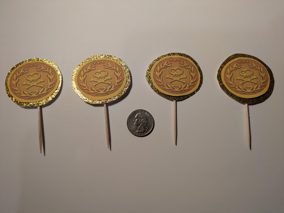 Jake and the Neverland Pirates Inspired Gold Doubloons Toppers/ Free ...