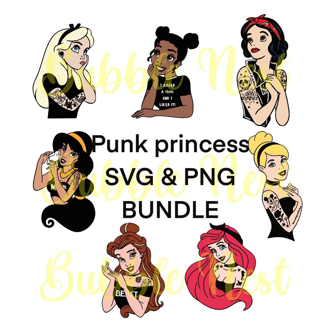 Punk Princess PNG and SVG Bundle - Etsy