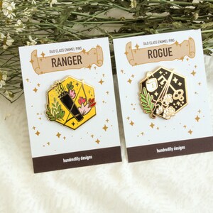 Dnd 5E Character Building Class Hard Enamel Pins - Etsy