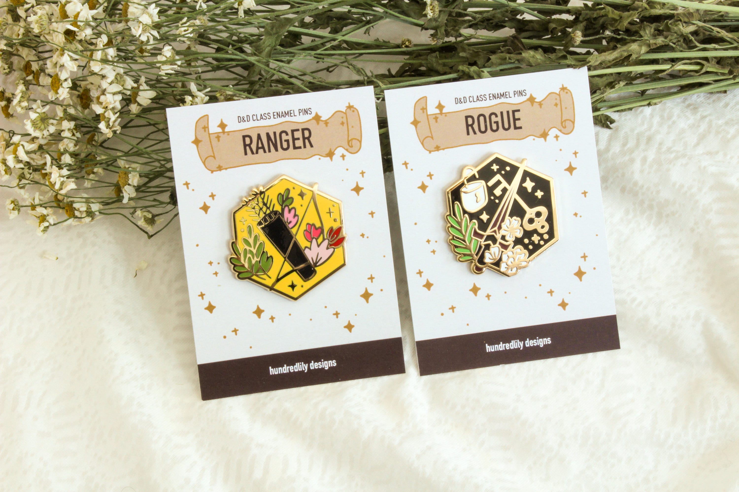 Dnd 5E Character Building Class Hard Enamel Pins | Etsy