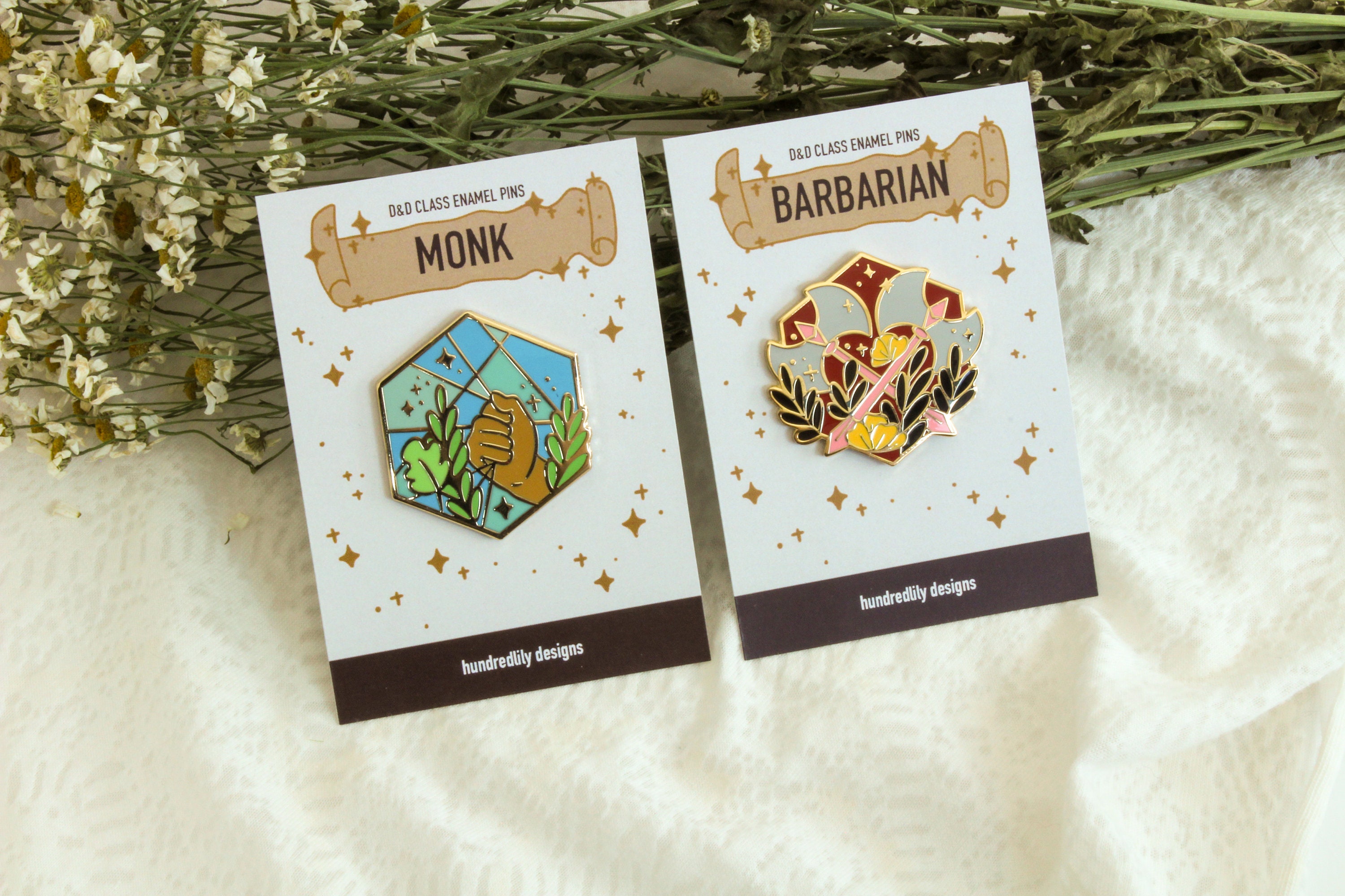 Dnd 5E Character Building Class Hard Enamel Pins - Etsy
