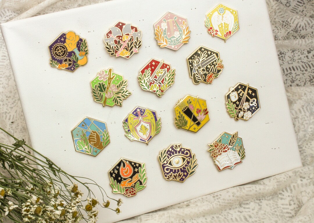 Dnd 5E Character Building Class Hard Enamel Pins - Etsy