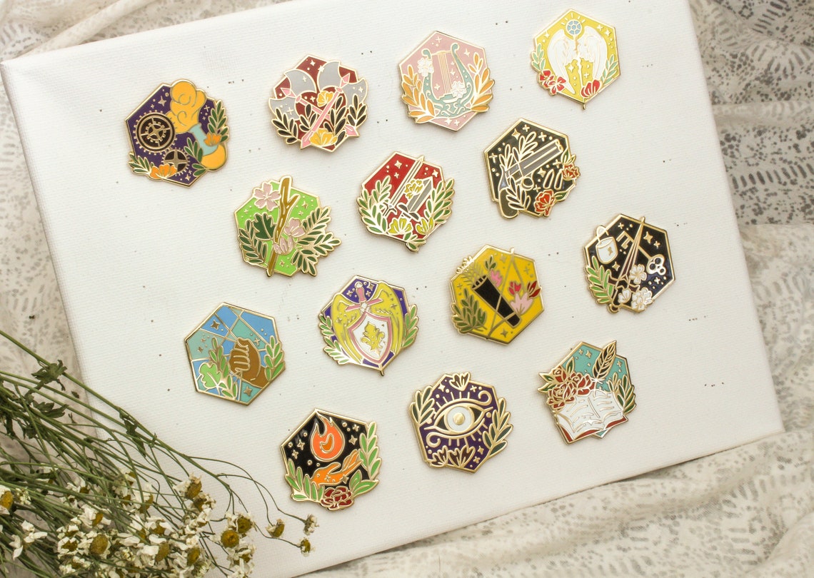 Dnd 5E Character Building Class Hard Enamel Pins | Etsy